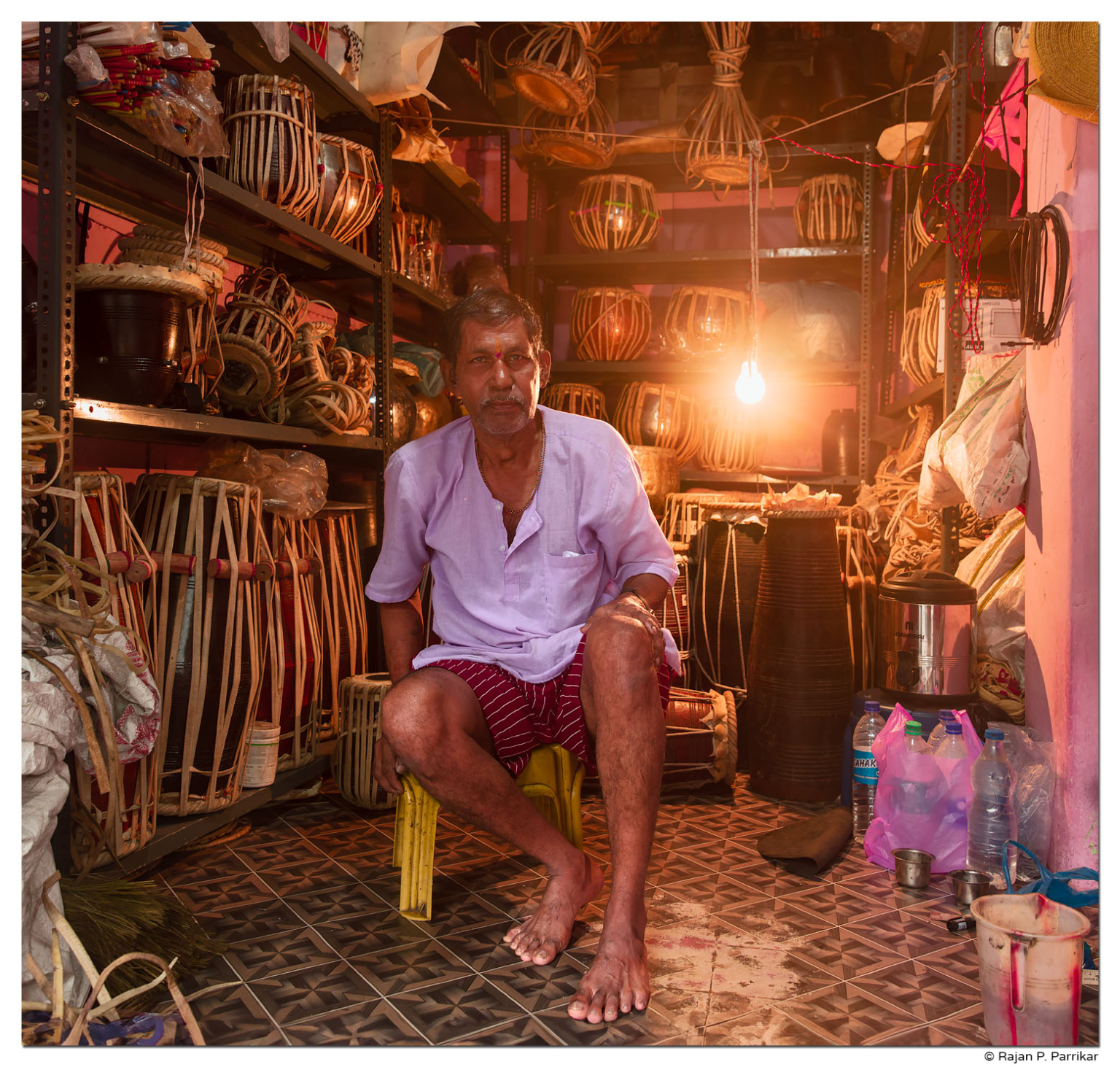 The Tabla Maker - Photo Blog by Rajan Parrikar